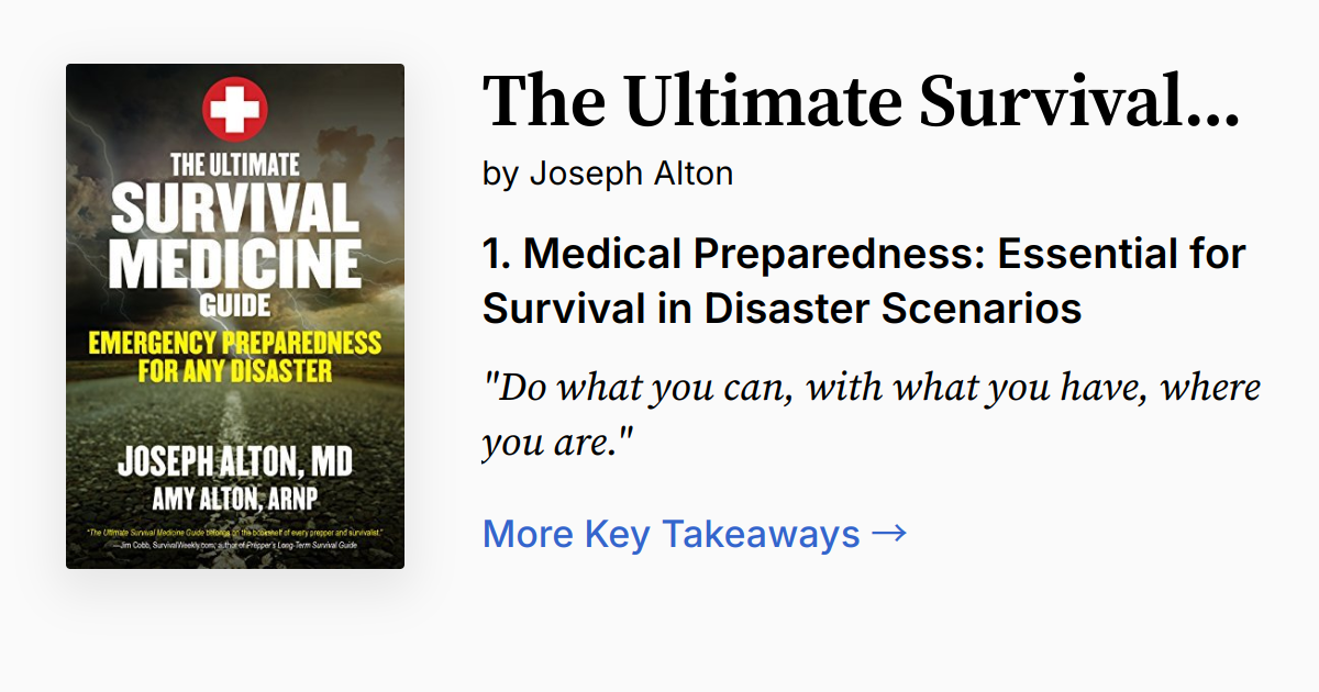 The Ultimate Survival Medicine Guide | Summary, Quotes, FAQ, Audio The Ultimate Survival Medicine Guide | Summary, Quotes, FAQ, Audio